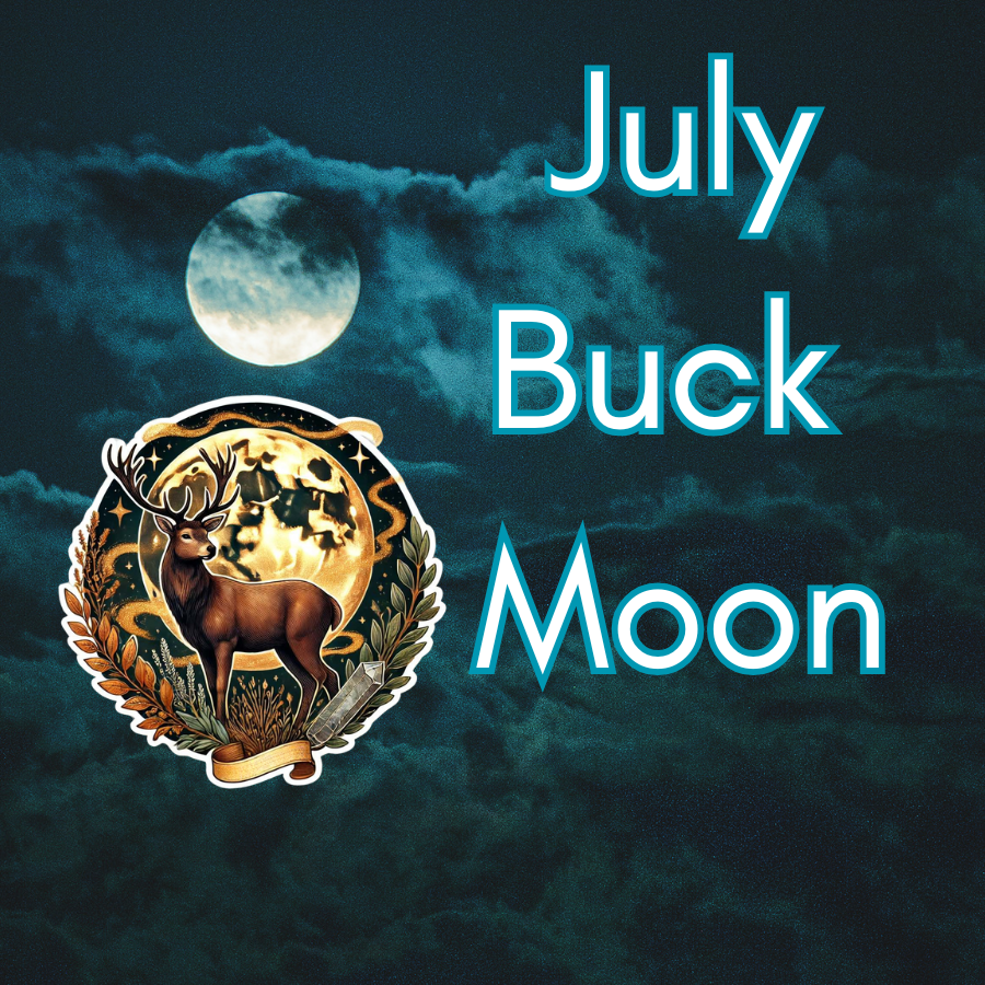 July Buck Moon Sticker – Strength, Growth & Lunar Magic | MDZ Creates