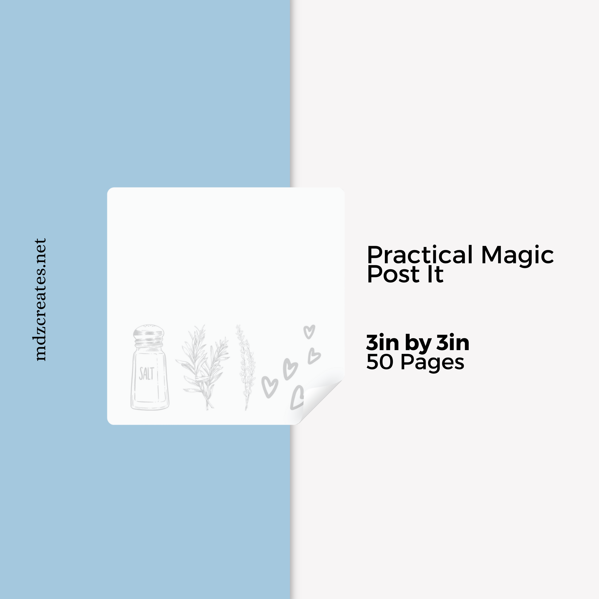 Practical Magic Post-it | MDZ Creates